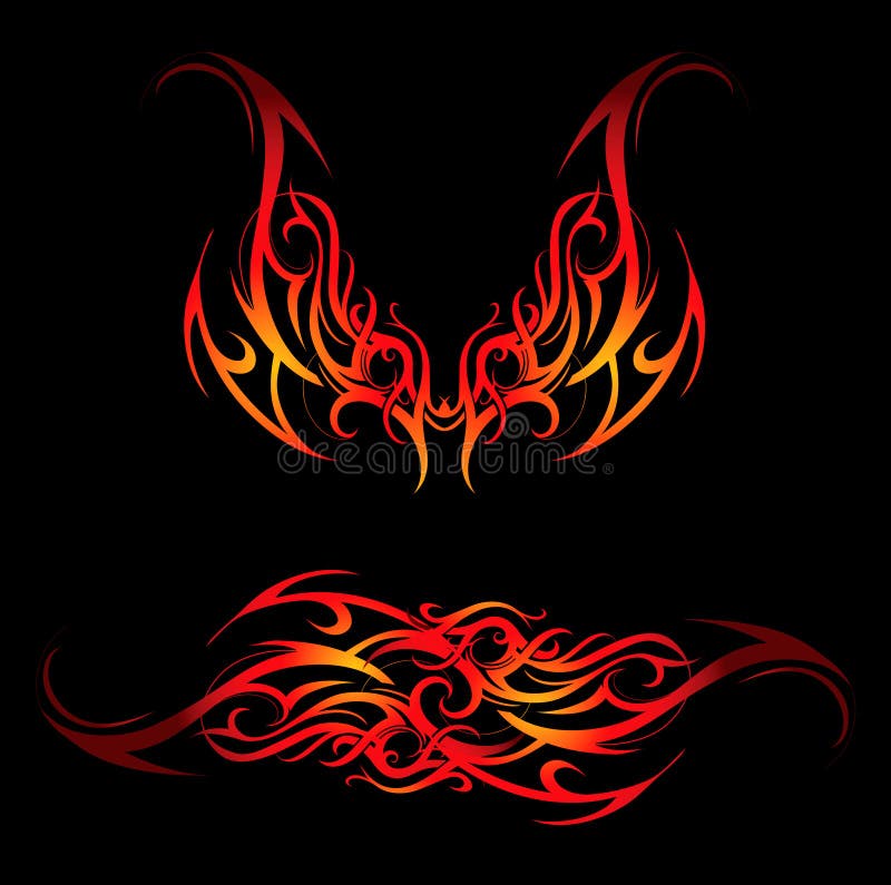 Tribal Flame Background