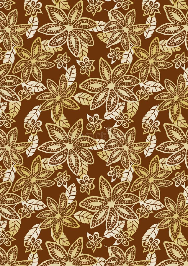 Tribal floral print stock vector. Illustration of pattern - 36582776