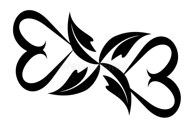 Tribal flower stock vector. Illustration of tattoo, white - 7938740