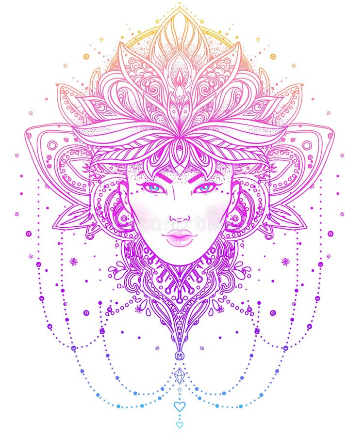 Tribal Fusion Boho Diva Beautiful Stock Illustrations 135 Tribal