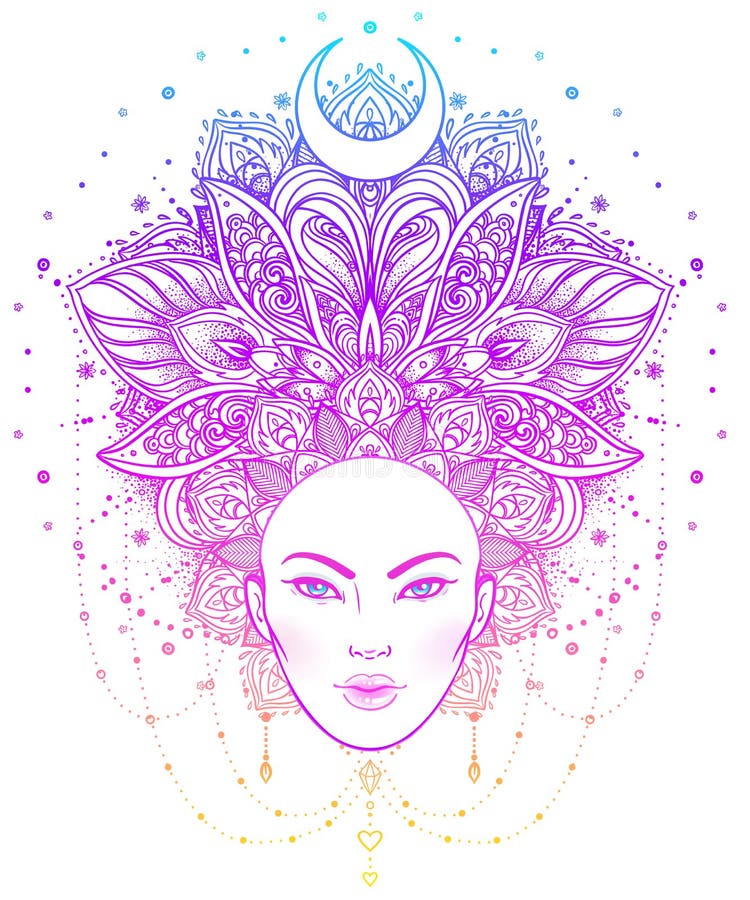 Tribal Fusion Boho Diva Beautiful Stock Illustrations 134 Tribal