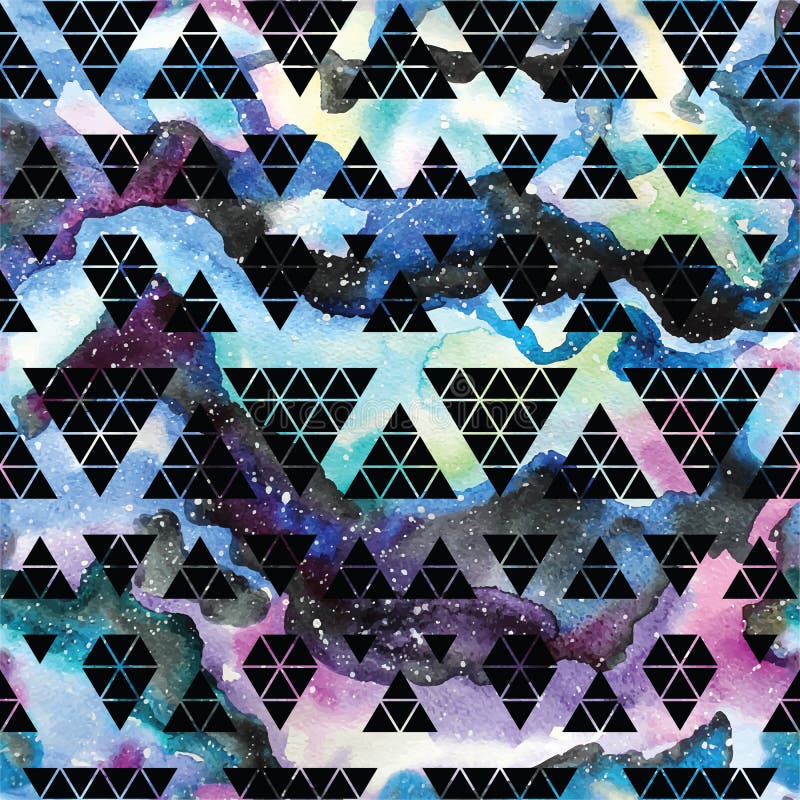 Tribal Galaxy Seamless Pattern. Stock Vector - Illustration of ornament ...