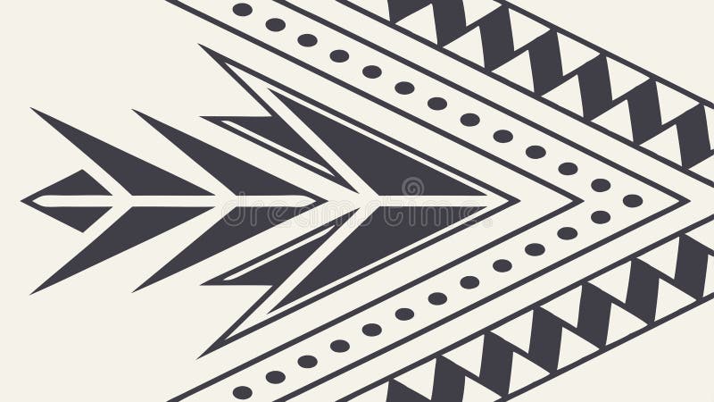 Tribal Geometric Pattern Ethnic Inspired Background, Vector Design ...