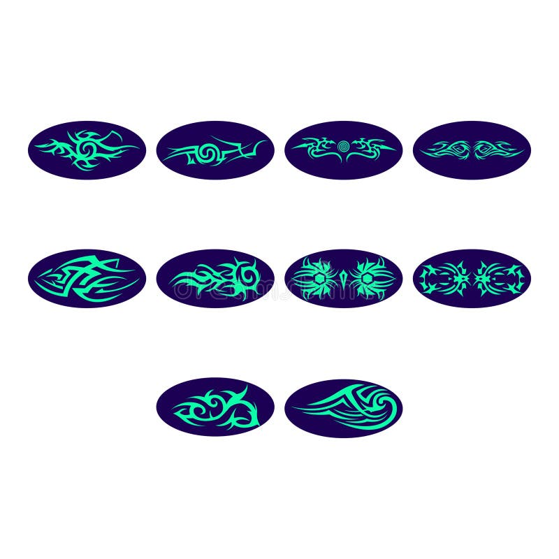 Tribal icon set stock vector. Illustration of tattoo - 278983658