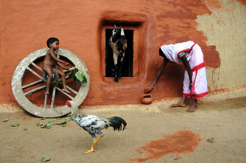 Tribal Life in India editorial photo. Image of rural - 23848941