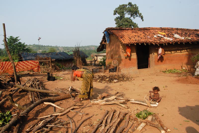 Tribal Life editorial image. Image of active, village - 24419655