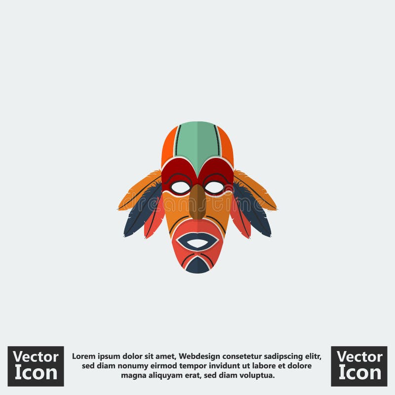 stock vector. Illustration of face, aborigine, canadian - 83855999