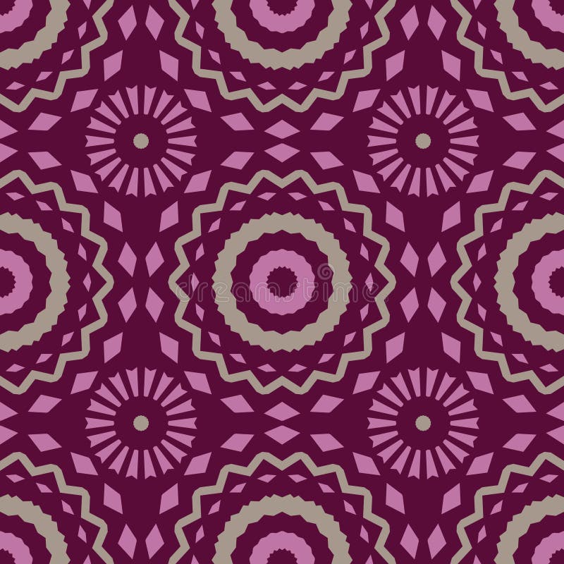 Tribal, Native Looking Circular Seamless Pattern Stock Vector ...