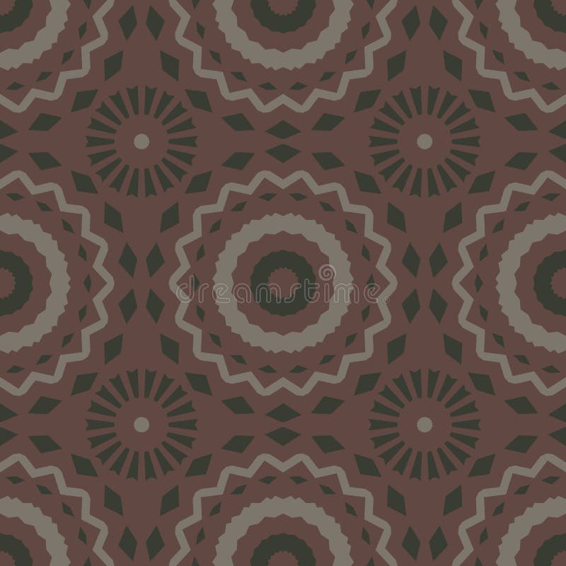 Tribal, Native Looking Circular Seamless Pattern Stock Vector ...