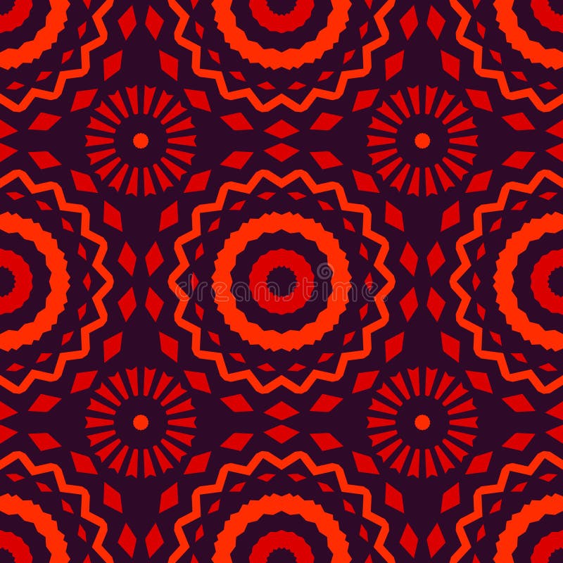 Tribal, Native Looking Circular Seamless Pattern Stock Vector ...