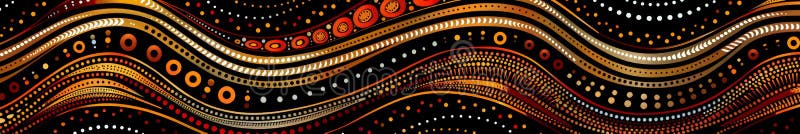 Tribal Pattern of Australian Aboriginal Stock Image - Image of repeat ...