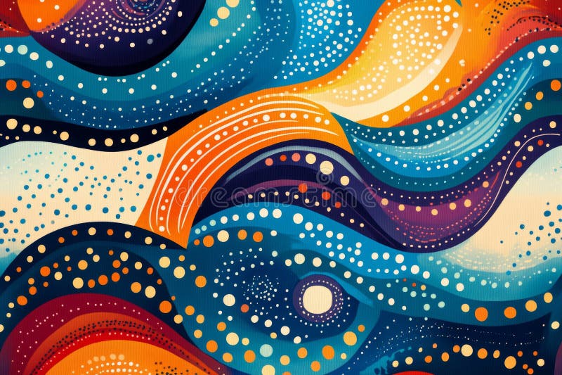 Australian Aboriginal Tribal Pattern Stock Photo - Image of authentic ...