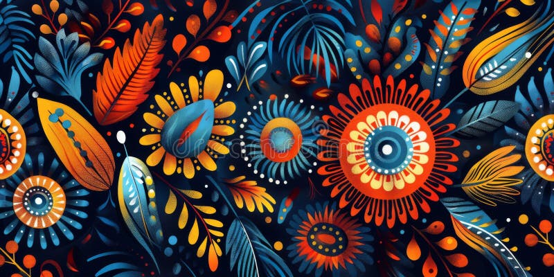 Tribal Pattern of Australian Aboriginal Stock Photo - Image of tribal ...