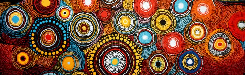 Tribal Pattern of Australian Aboriginal Stock Image - Image of original ...