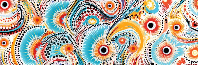 Tribal Pattern of Australian Aboriginal Stock Photo - Image of original ...