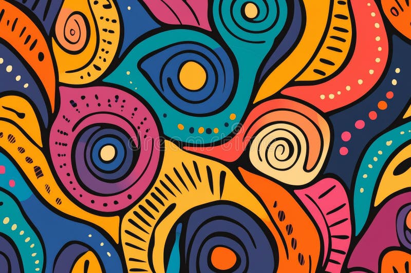 Tribal Pattern of Australian Aboriginal Stock Photo - Image of symmetry ...