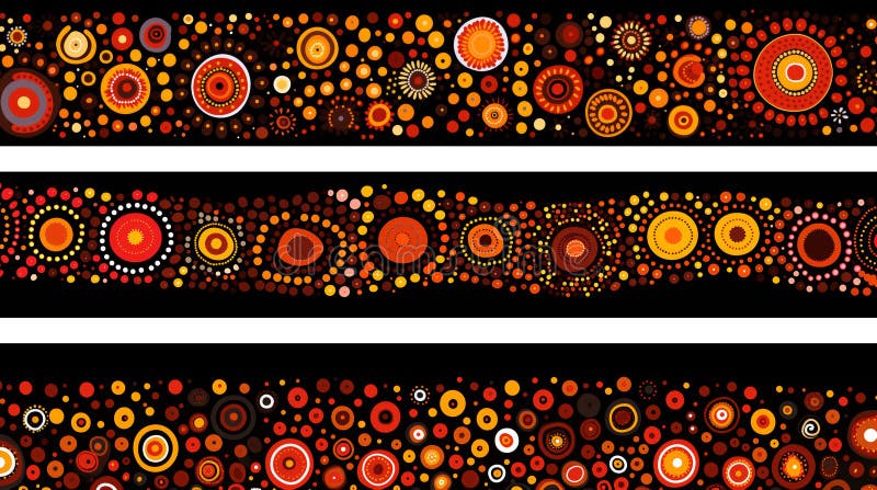 Tribal Pattern of Australian Aboriginal Stock Image - Image of original ...
