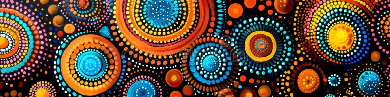 Tribal Pattern of Australian Aboriginal Stock Image - Image of cultural ...