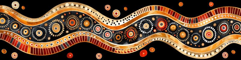Tribal Pattern of Australian Aboriginal Stock Photo - Image of ornament ...