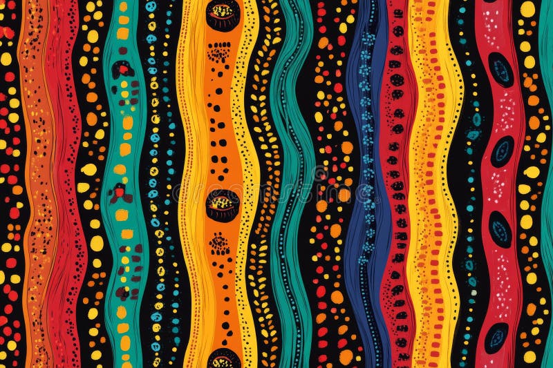 Australian Aboriginal Tribal Pattern Stock Photo - Image of authentic ...