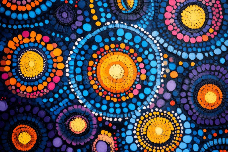 Australian Aboriginal Tribal Pattern Stock Photo - Image of authentic ...