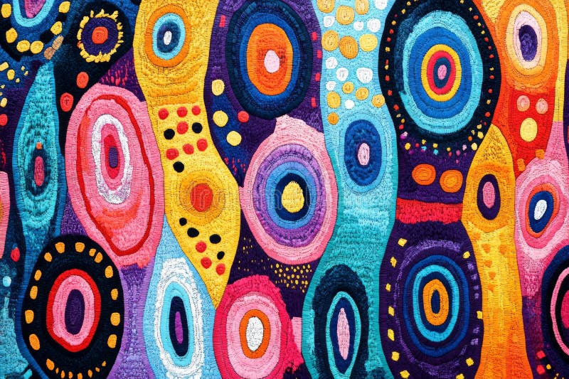 Tribal Pattern of Australian Aboriginal Stock Photo - Image of ...