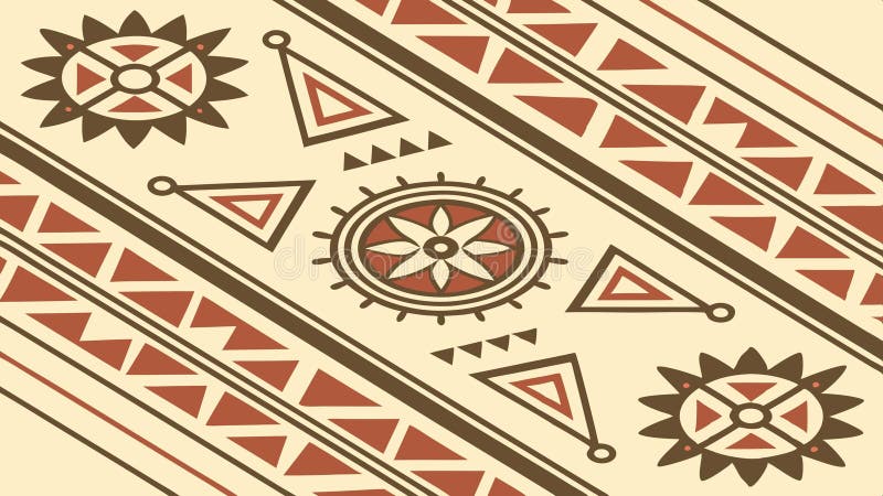 Tribal Pattern Border, Cultural Art Design Element Vector Design ...