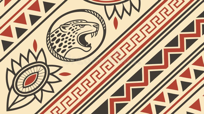 Tribal Pattern Border, Cultural Design Element Vector Design Generative ...