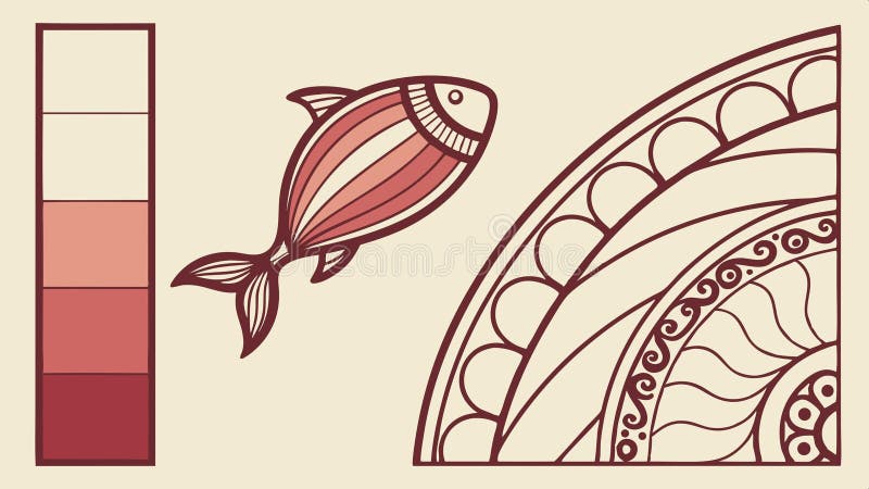 Tribal Pattern Fish Bird Abstract Cultural Art Design Vector Generative ...