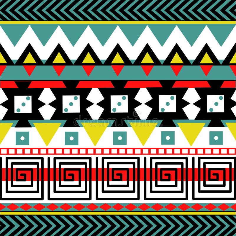 Tribal pattern stock vector. Illustration of fabric, indian - 57367776