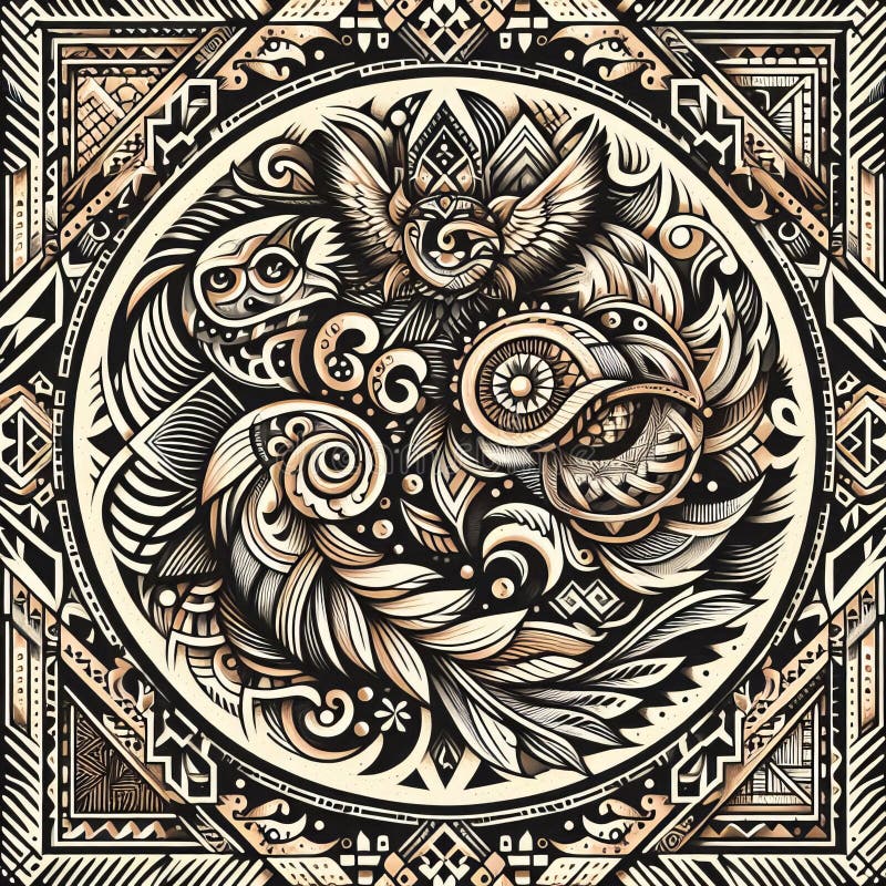 Tribal Patterns Combine Tribal Patterns with Modern Imagery for Stock ...