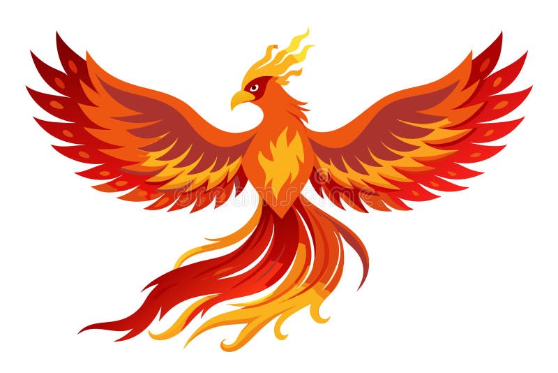 Tribal Phoenix Tattoo Vector Art Stock Illustration - Illustration of ...