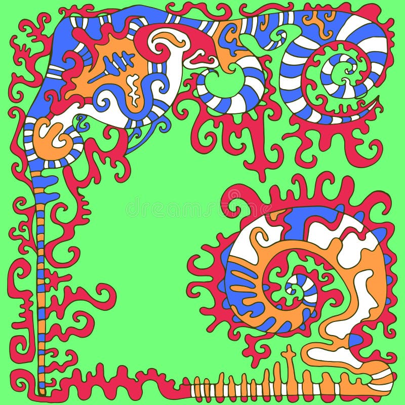 Tribal Psychedelic Ethnic Background. Isolated Pattern.Vector Ha Stock ...