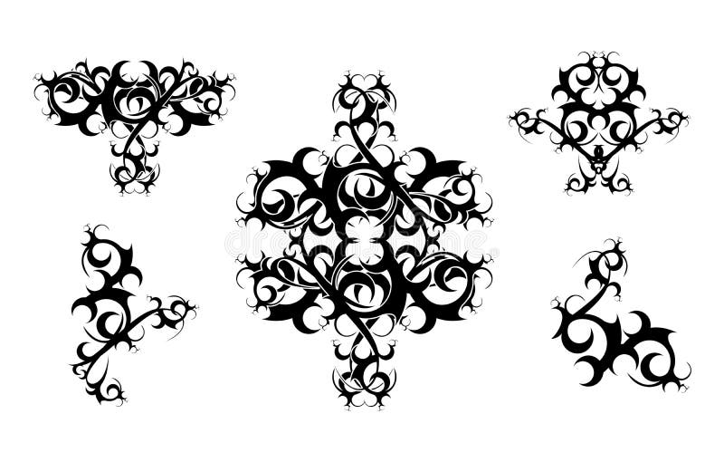 Tribal Scoll Patterns stock vector. Illustration of pattern - 6255472