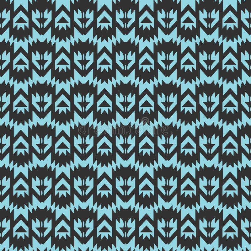 Tribal Seamless Native Pattern Design Stock Illustration - Illustration ...