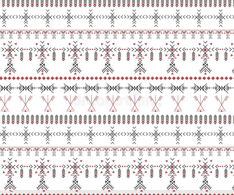 Tribal Seamless Pattern - Berber Native Signs ,ethnic Background Stock ...