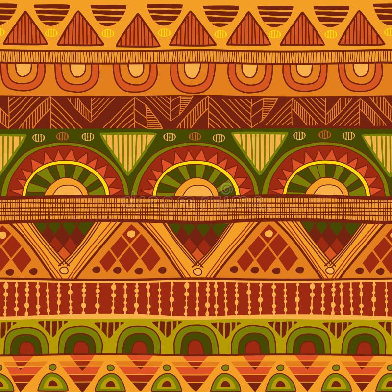 Tribal seamless pattern. stock vector. Illustration of folk - 59184628