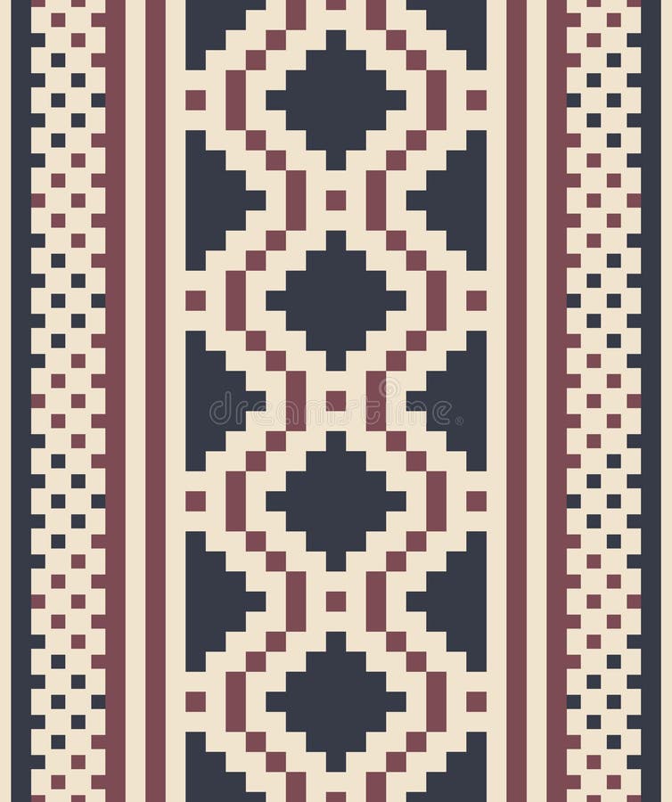 Tribal Seamless Pattern. Ethnic Geometric Vector Background. Aztec or ...