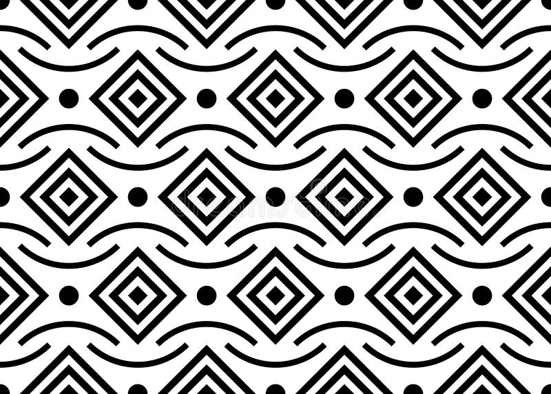 Tribal Seamless Pattern. Ethnic Vector Background Stock Vector ...