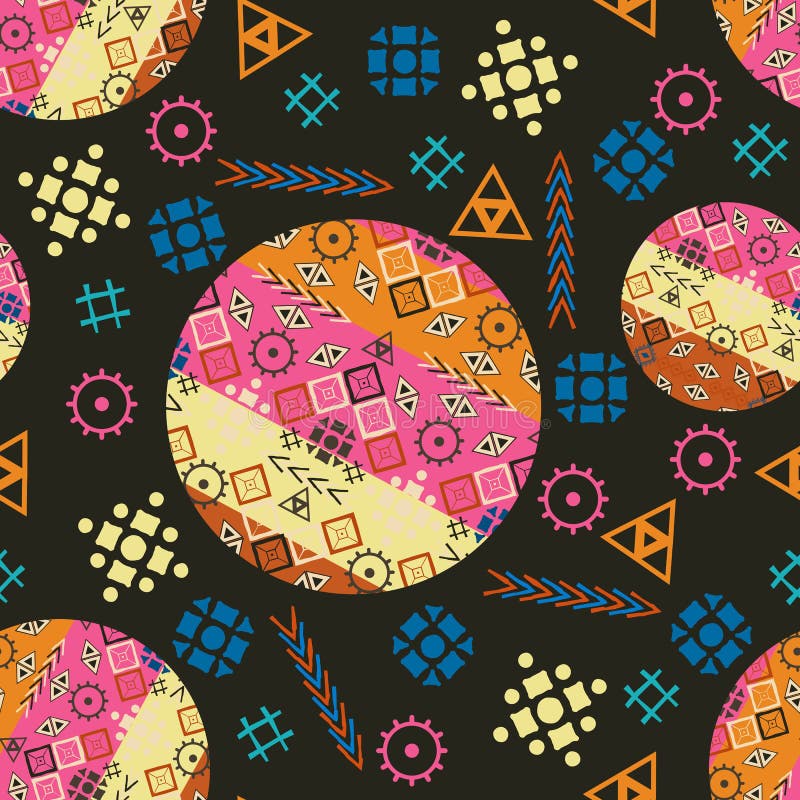 Tribal seamless pattern stock vector. Illustration of clothing - 97973108