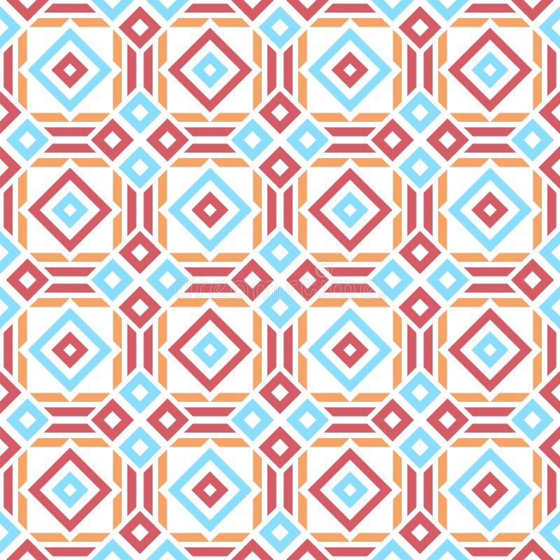 Ethnic Seamless Geometric Pattern of the Traditional Cubes. Stock ...