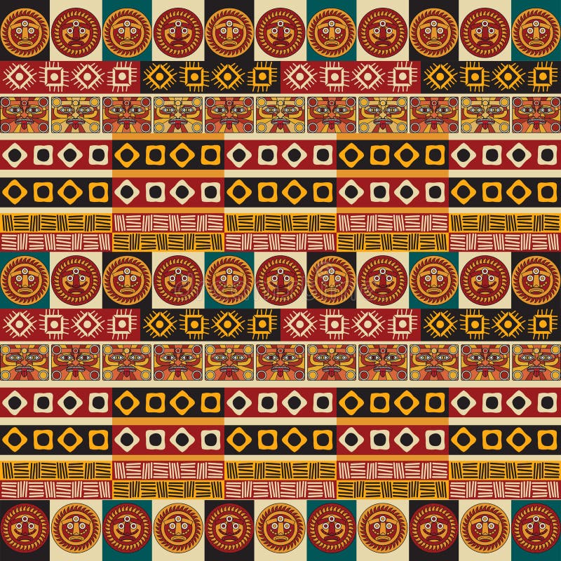 Tribal seamless texture stock vector. Illustration of indigenous - 37866386