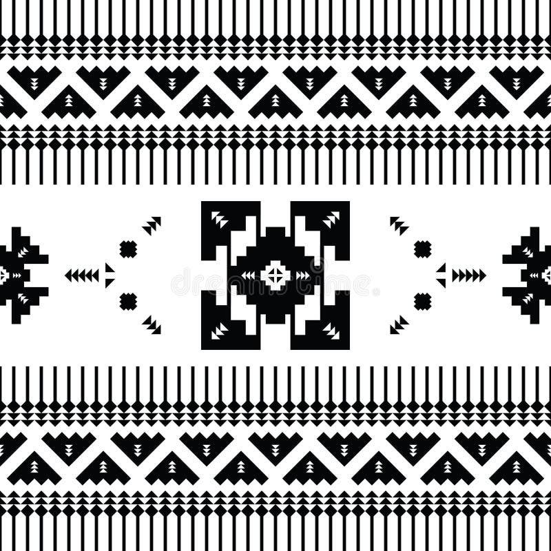 Tribal Seamless Pattern Art Print. Vector Illustration Native Style ...