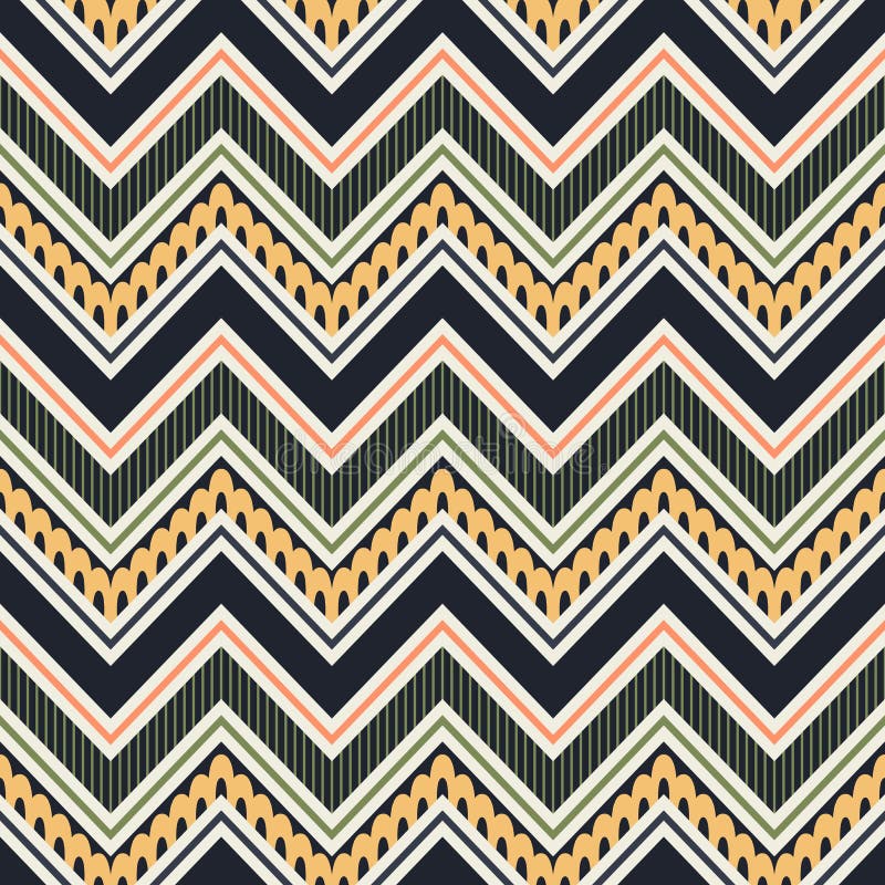 Tribal Aztec Geometric Seamless Pattern Stock Vector Illustration Of