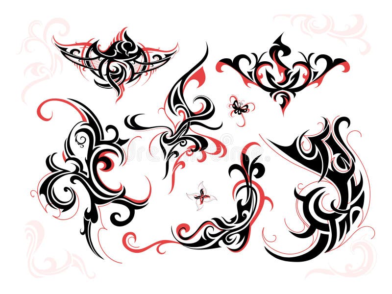 Tribal swirls stock vector. Illustration of theme, tribal - 5608816