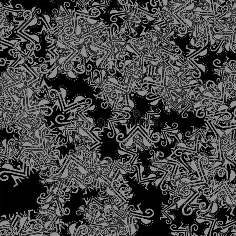 Tribal Symbol Motif Random Pattern Stock Illustration - Illustration of ...