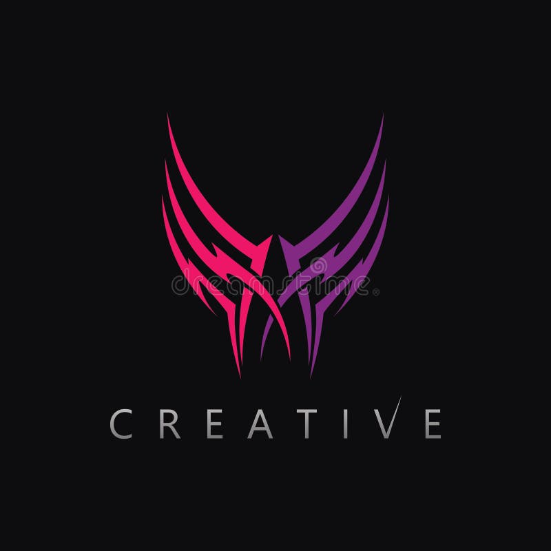 Tribal Tattoo Design Logo with Dynamic Curves and Cultural Vector Icon ...