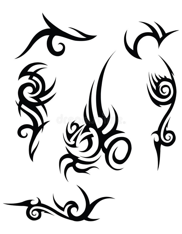 Tribal Tattoo Designs Stock Illustrations – 7,211 Tribal Tattoo Designs ...