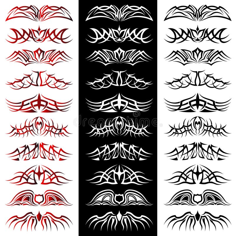 Tribal Tattoo Pack, Vector stock vector. Illustration of northern ...