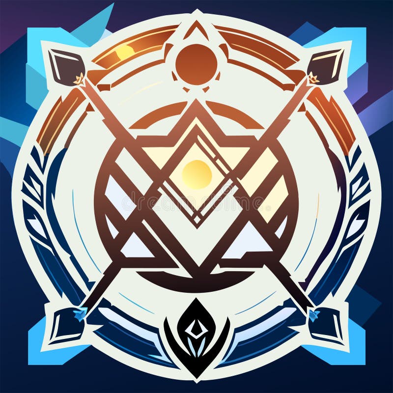 Tribal Vector Illustration in the Form of a Shield with Arrows on a ...